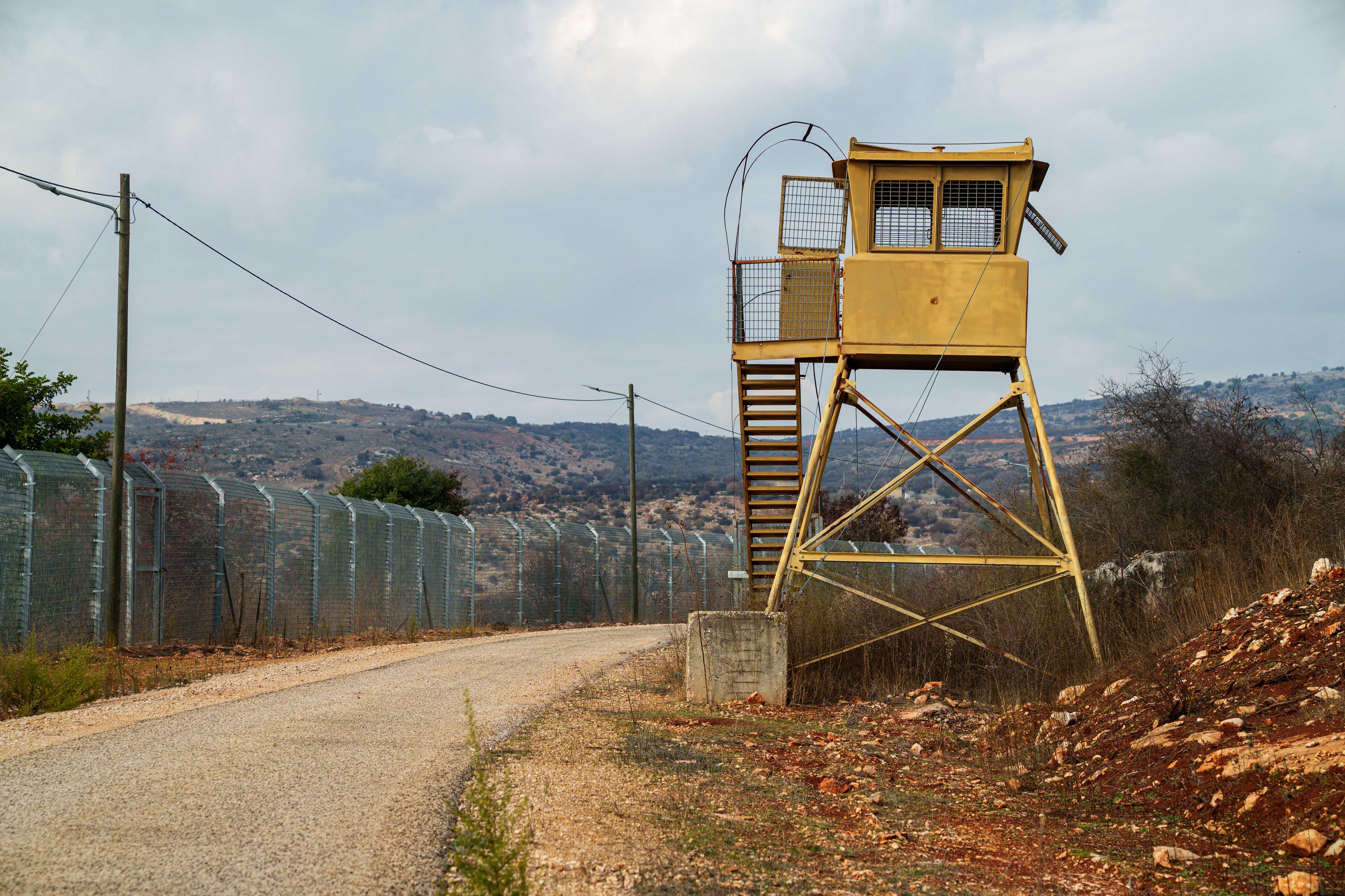 Barbed wire and mud — the border between Israel and Lebanon hours after ...