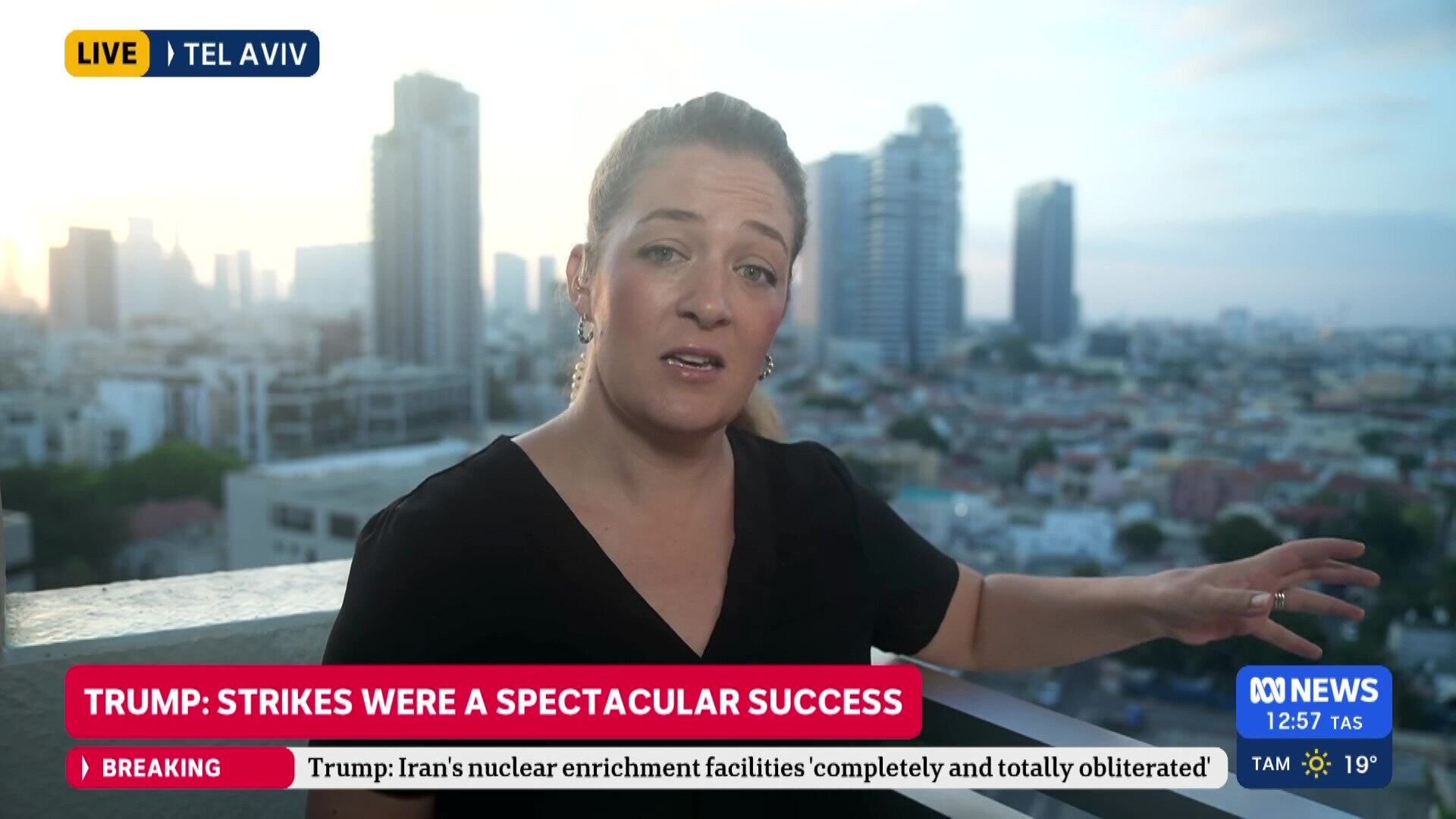 Allyson Horn speaking from Middle East - ABC News