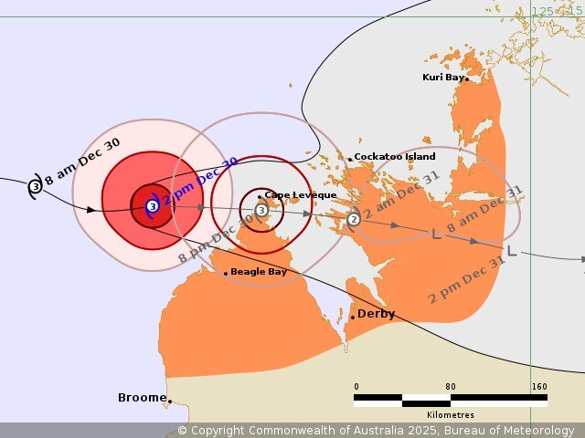 Emergency warning issued as Cyclone Hayley nears WA's Kimberley coast ...