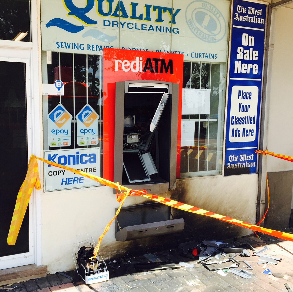 Thieves blow up ATM at shops in Scarborough - ABC News