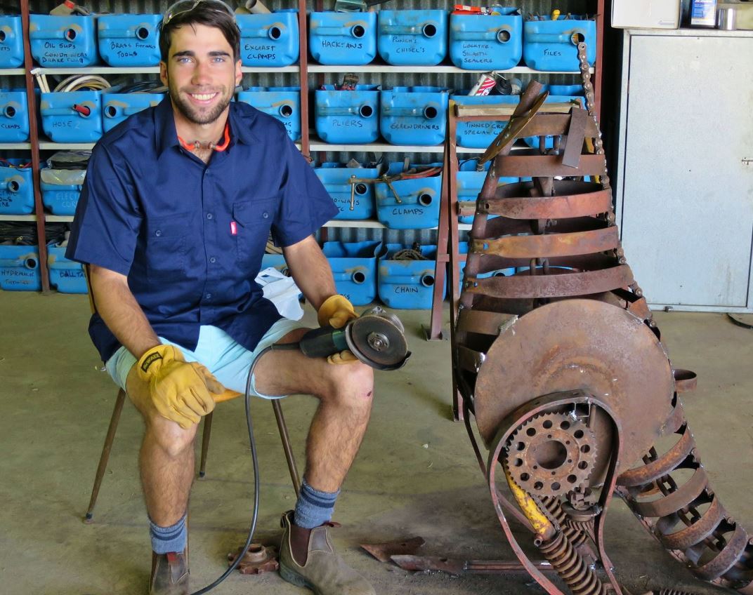 Sculptor draws on farming background for inspiration - ABC News