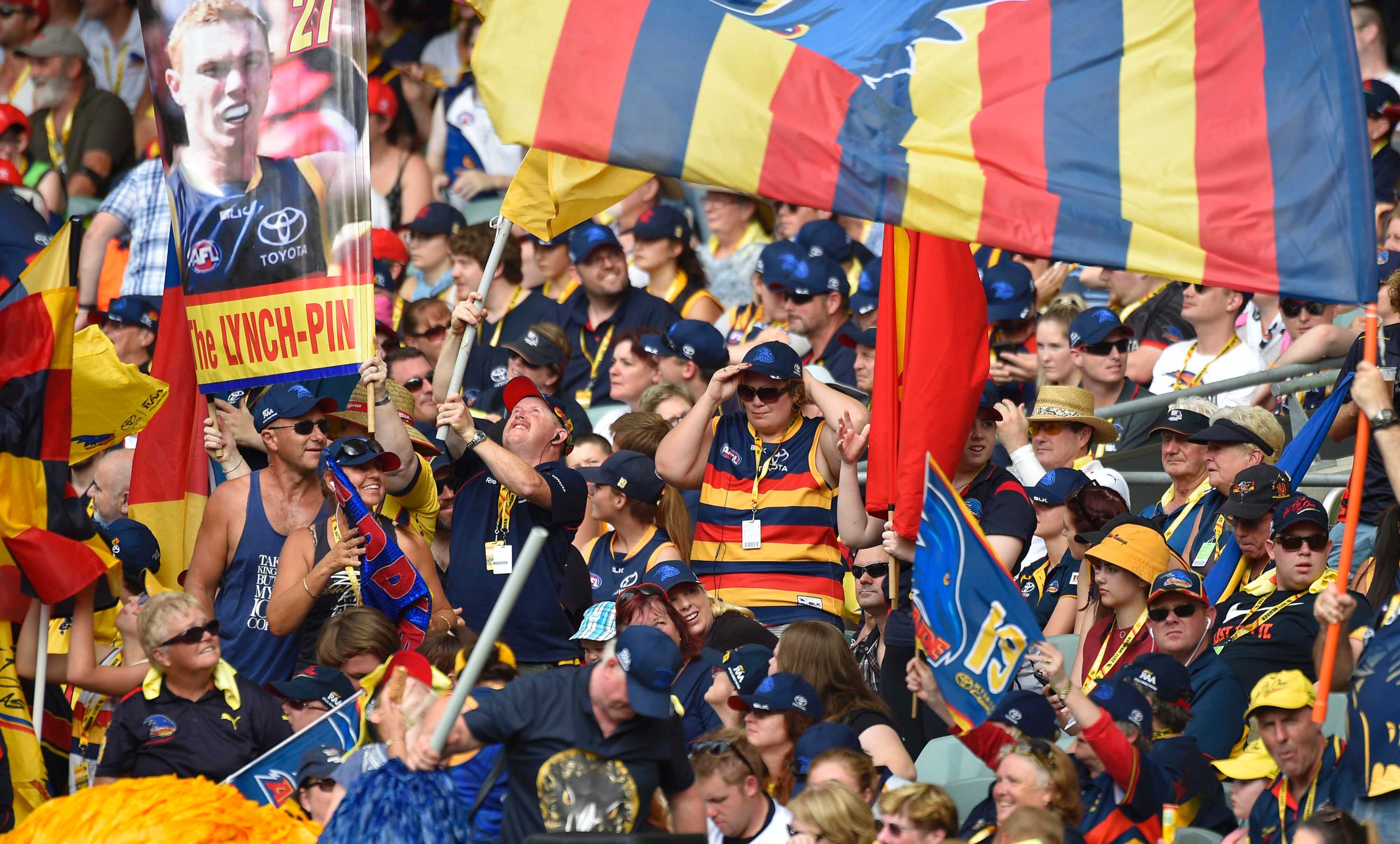 AFL fans at upcoming Adelaide v Collingwood match urged to duck and ...