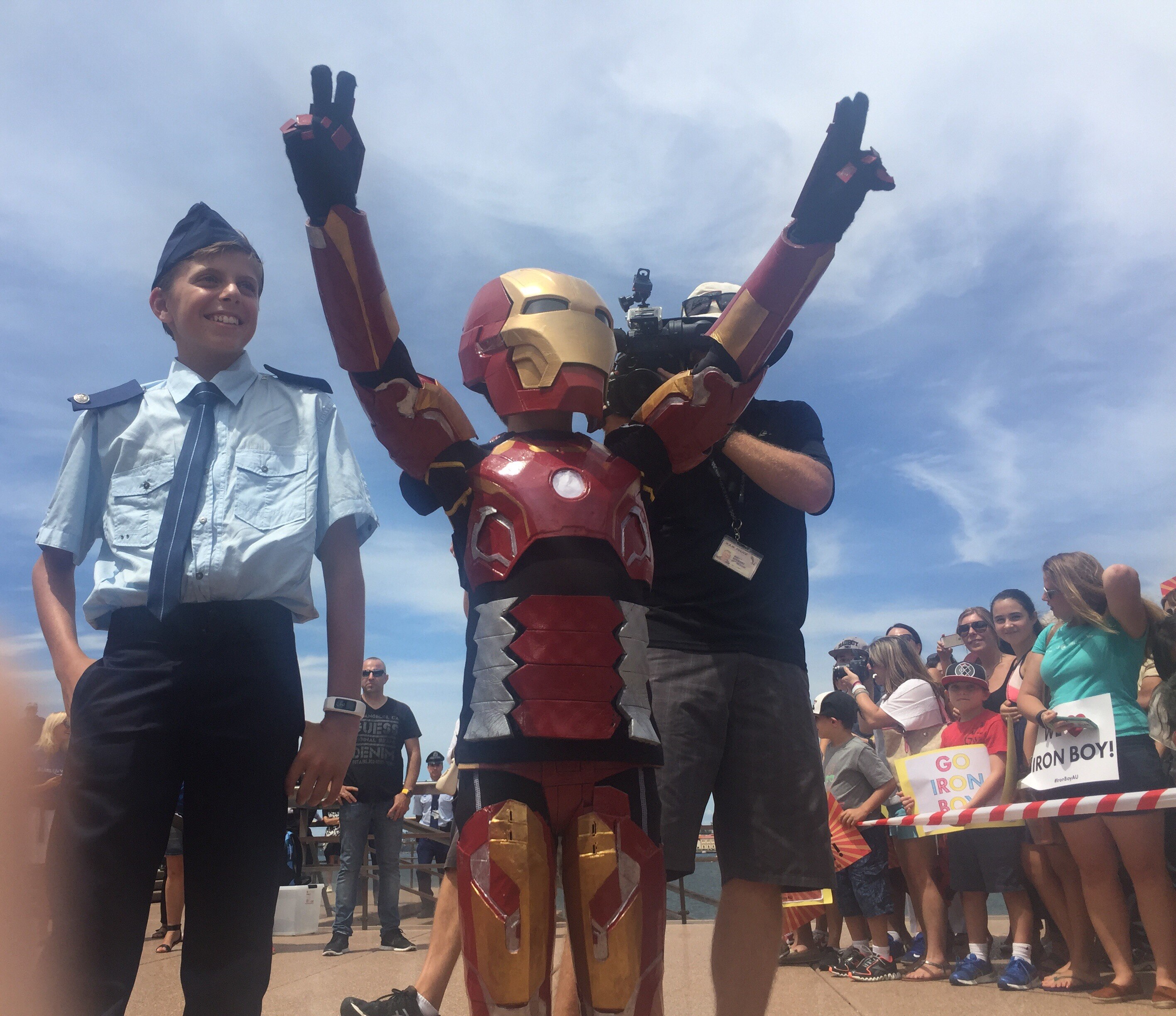 Iron Boy Domenic Pace thrilled by super adventure in Sydney - ABC News