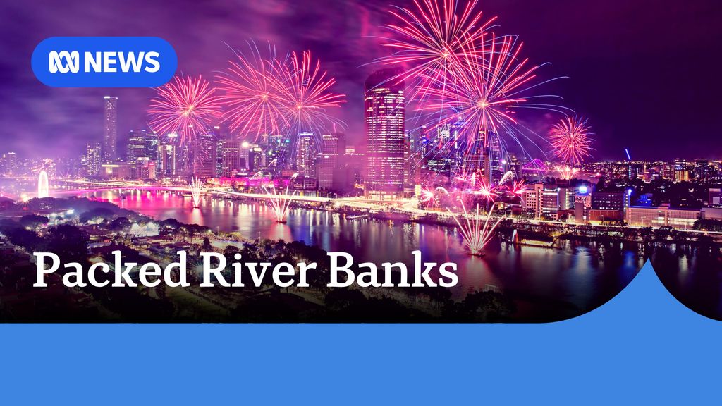 Brisbane River banks packed as Queenslanders prepare to ring in 2025 ...