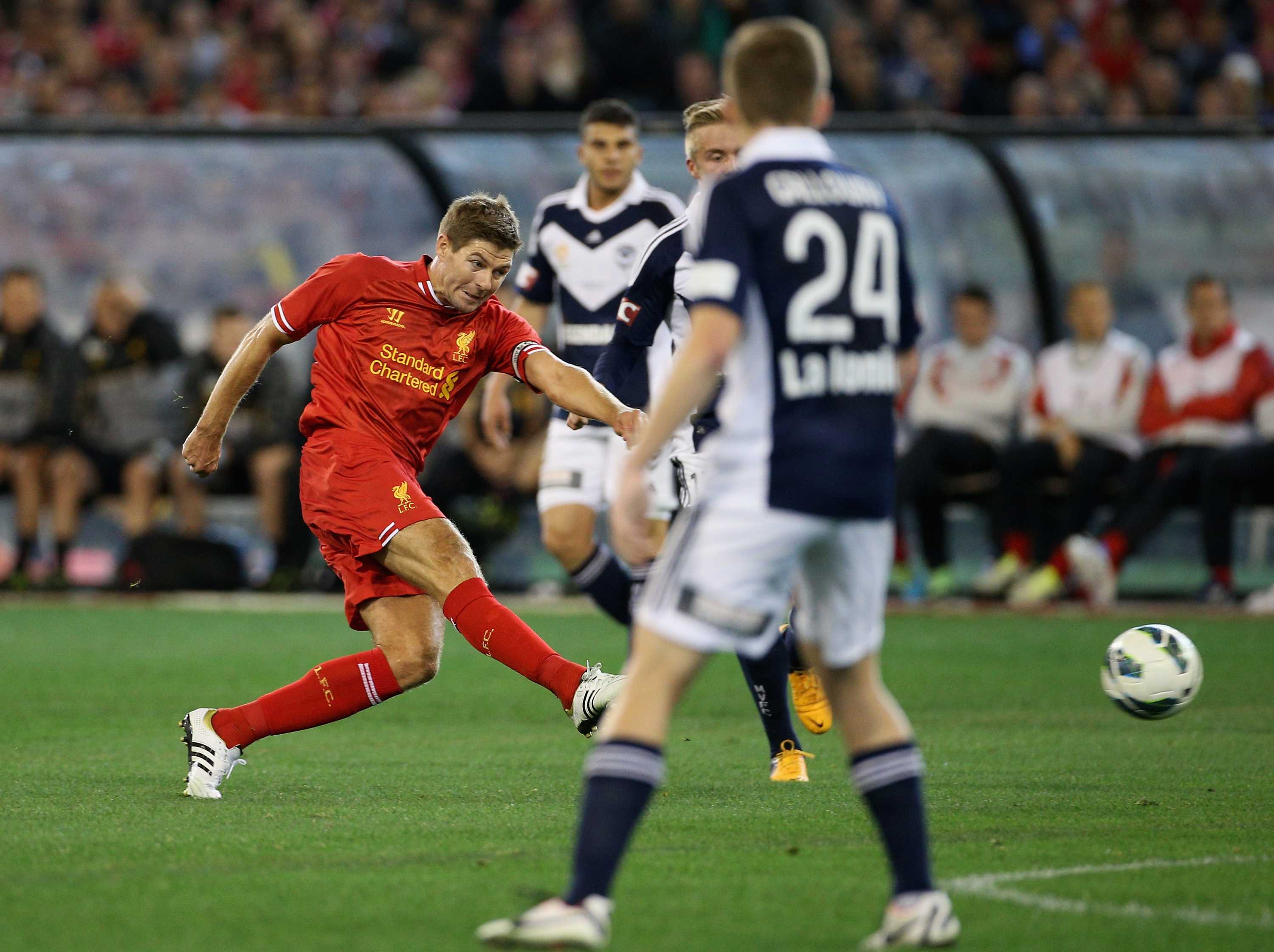 Steven Gerrard delights the MCG crowd as Liverpool beats Melbourne ...