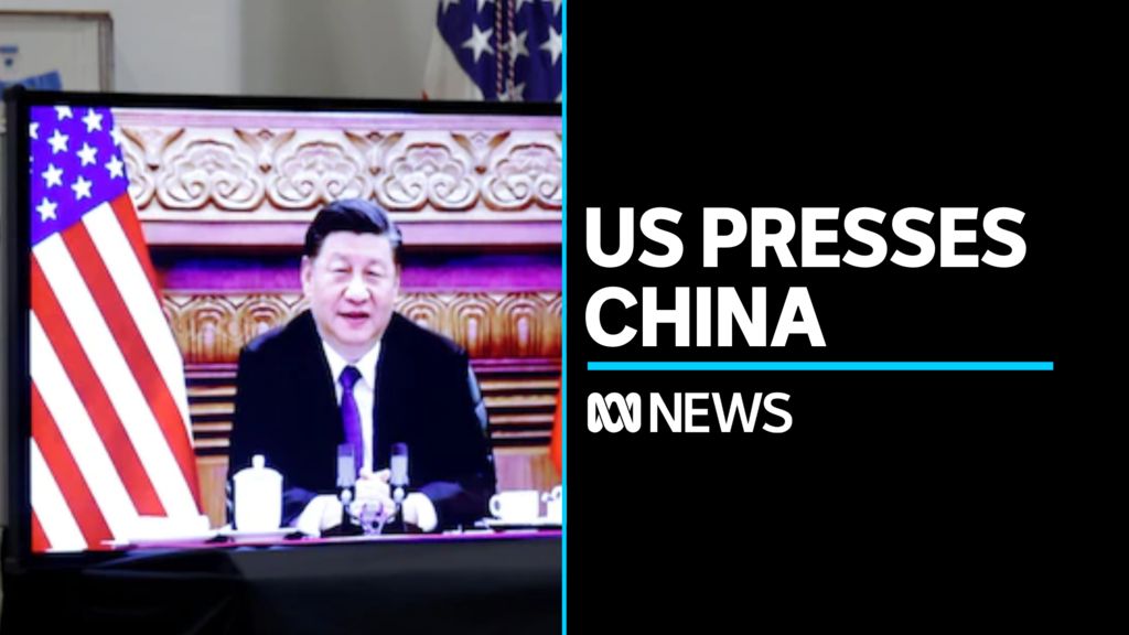US President Joe Biden presses his Chinese counterpart, Xi Jinping, on ...