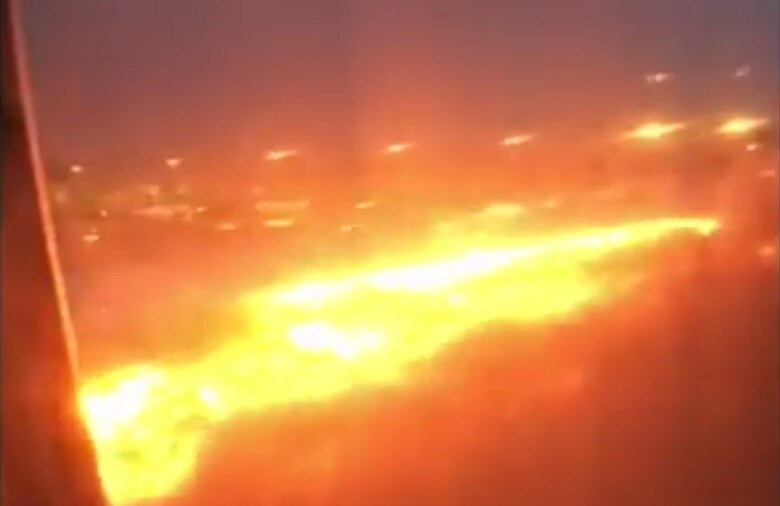 Singapore Airlines plane catches fire after touching down at Changi ...
