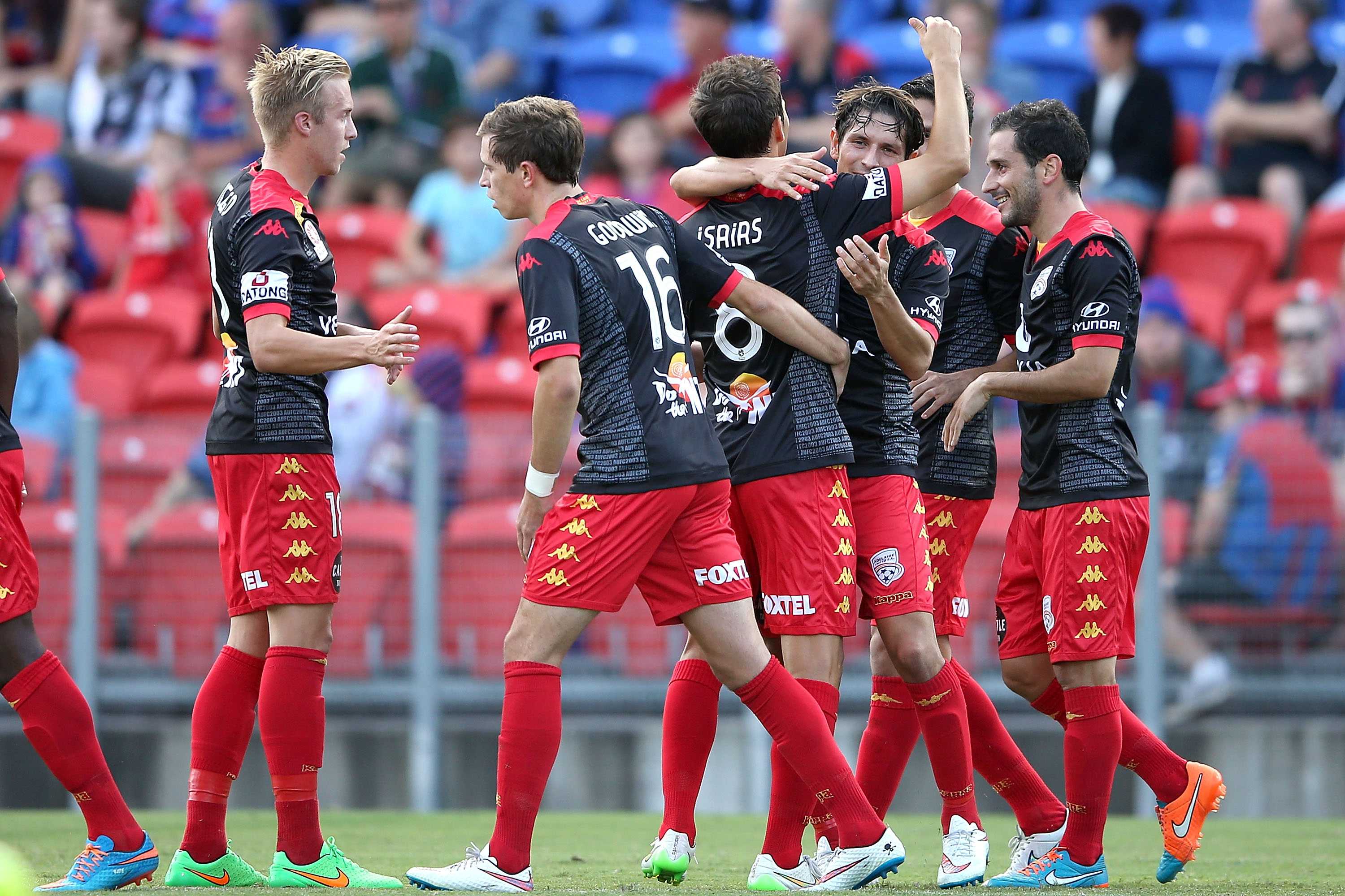 Adelaide United beats hapless Newcastle Jets to remain in contention ...