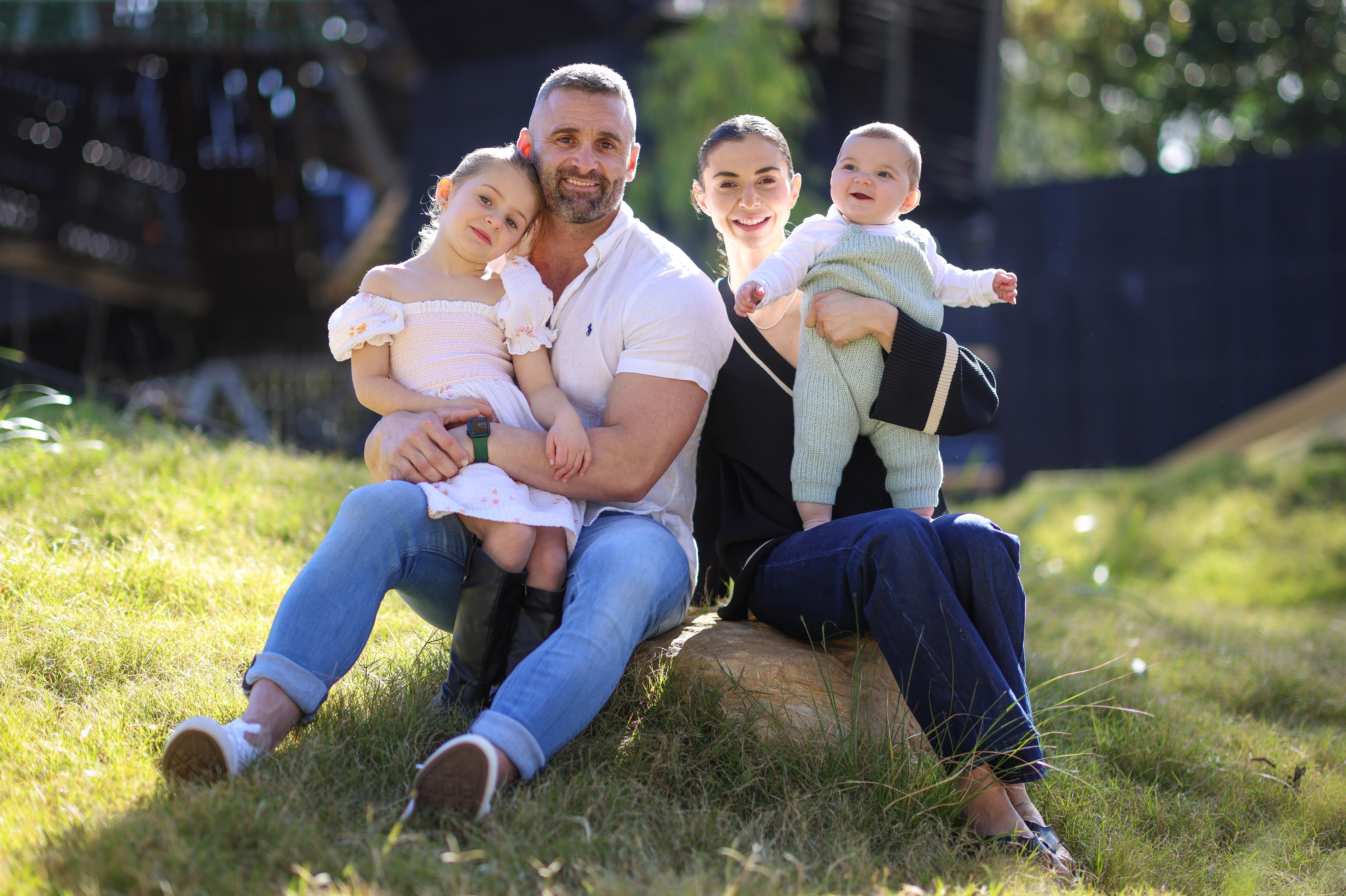 Brisbane baby who had surgery for gastroschisis days after being born ...