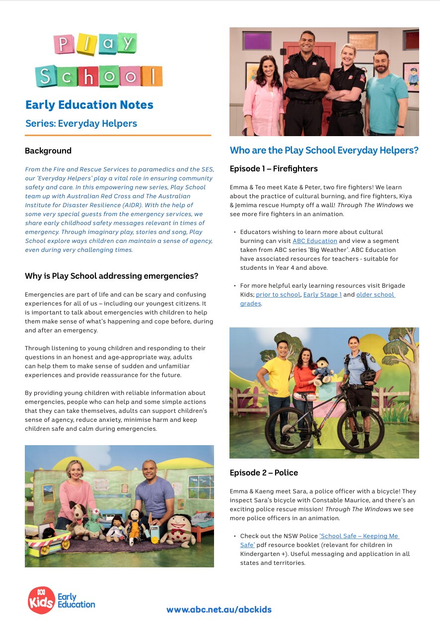 Emergency - Helping Hands Disaster Resilience Tool Kit - Early ...