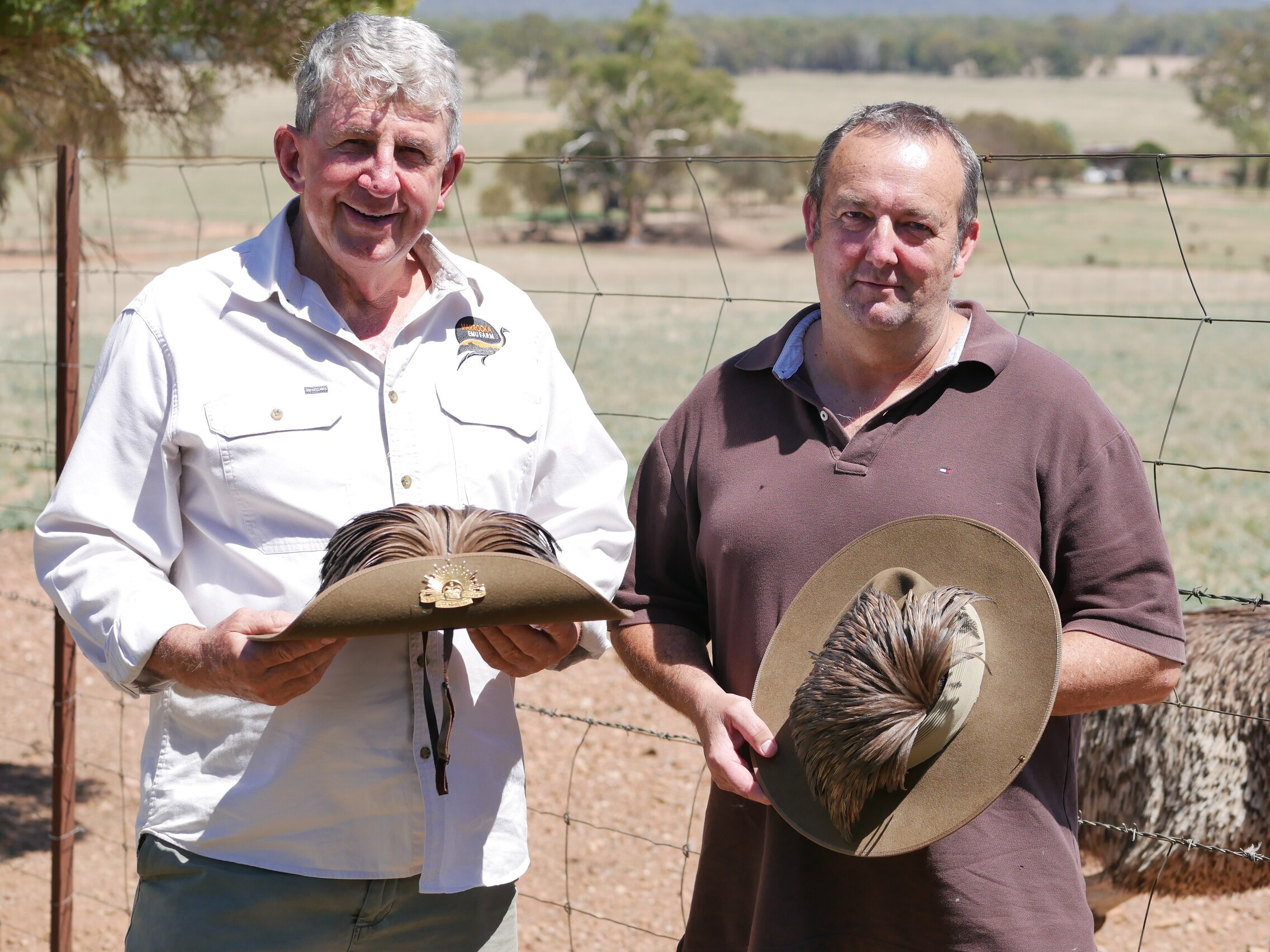 Ex-soldiers preserve emu plume tradition on slouch hats to honour army ...