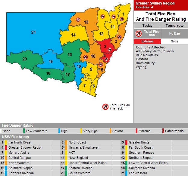 Bushfire warnings across eastern New South Wales - ABC News