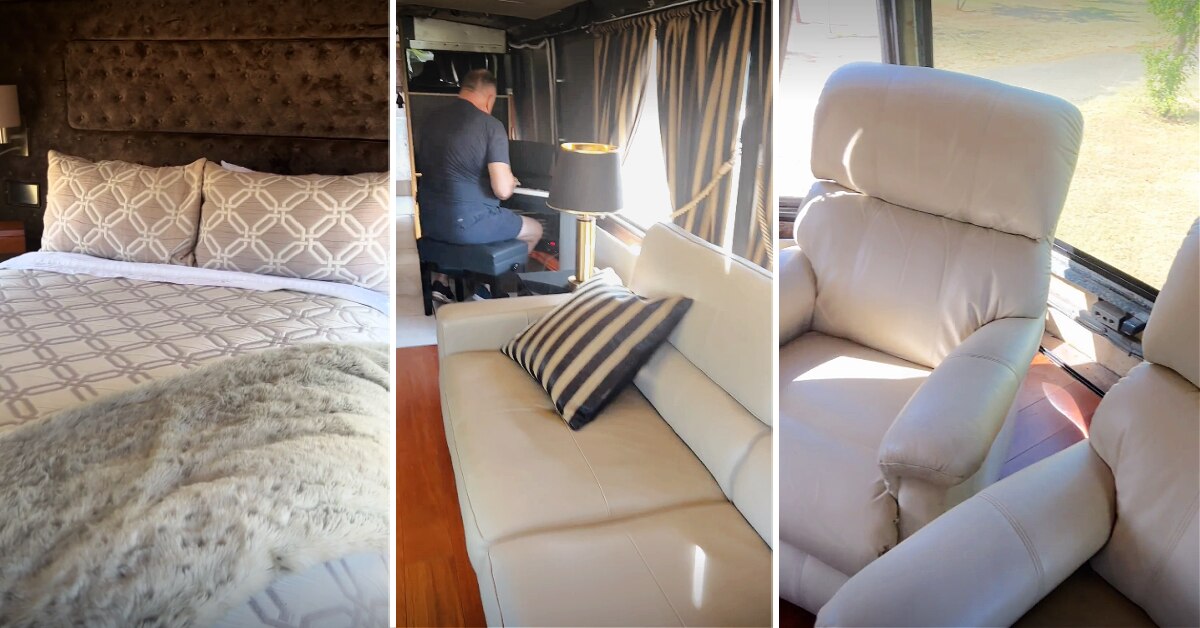 Fully refurbished double-decker bus is luxury on wheels for touring ...