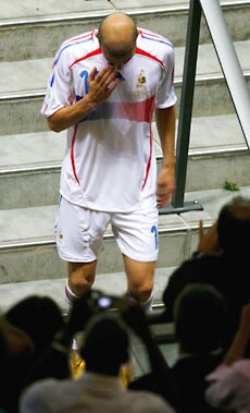 Zidane named Cup's best despite headbutt - ABC News