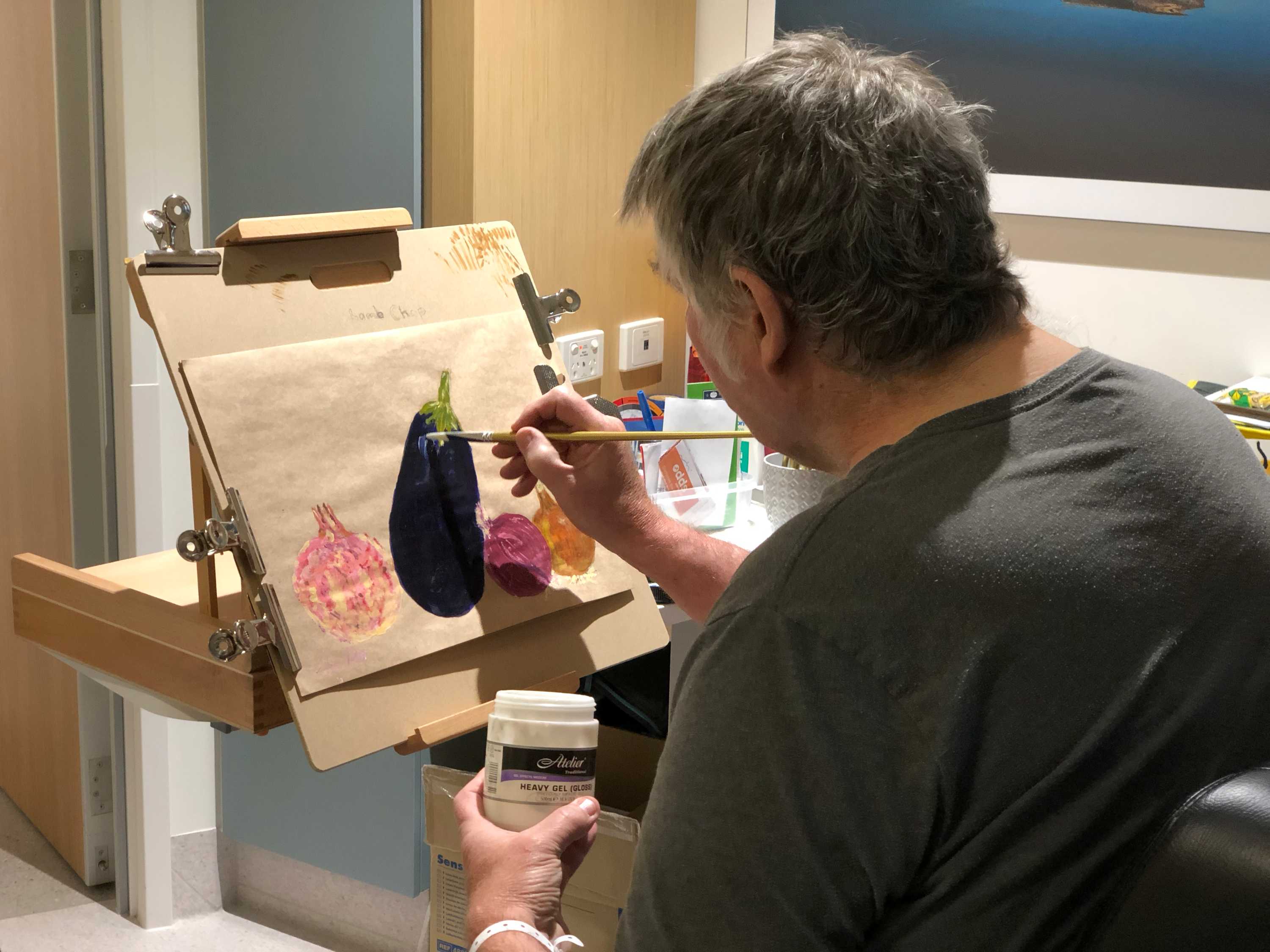 Royal Adelaide Hospital's longest-staying patient turns to art to ease ...