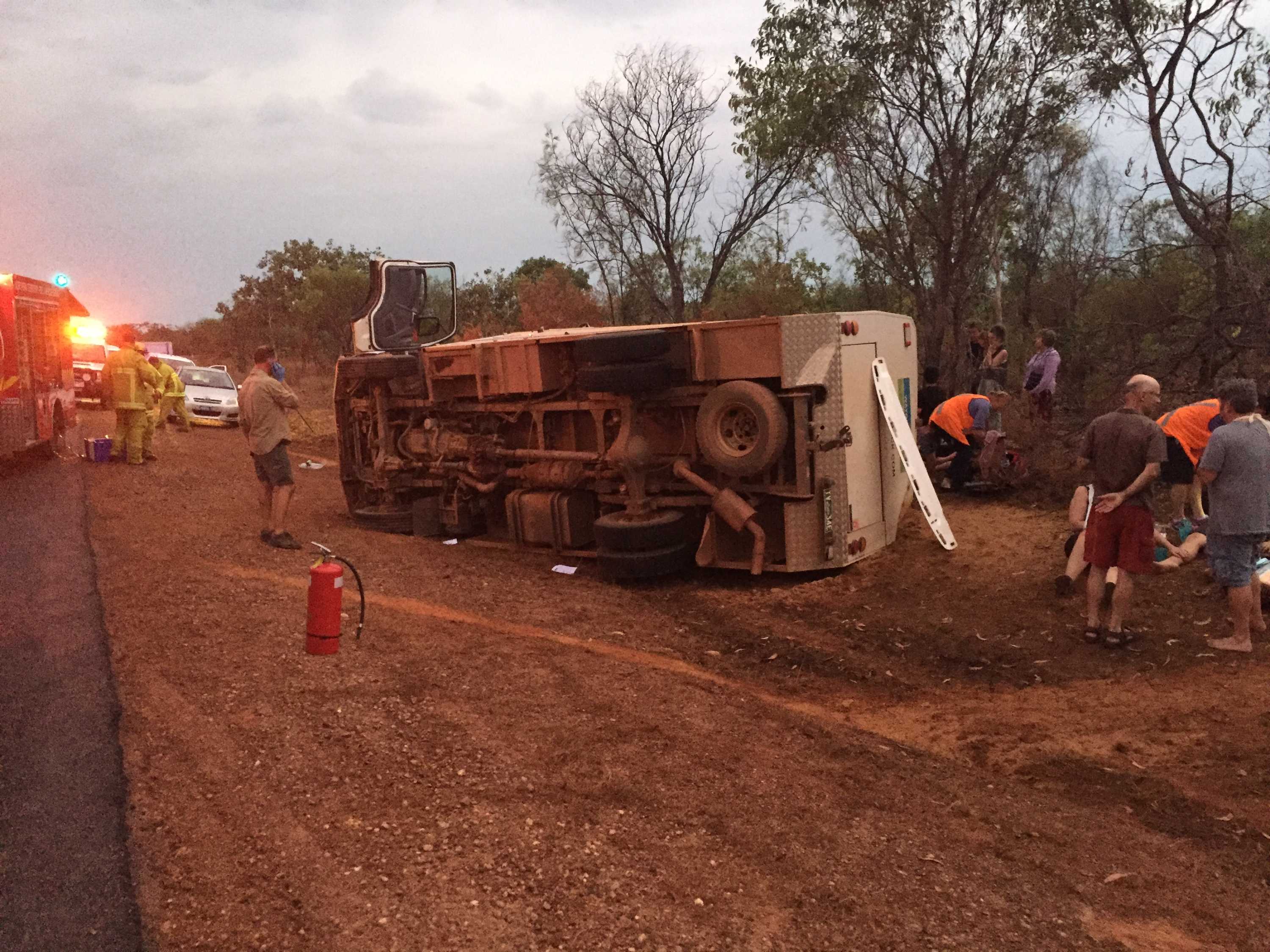 Seventeen injured in Kakadu tourist bus roll-over - ABC News