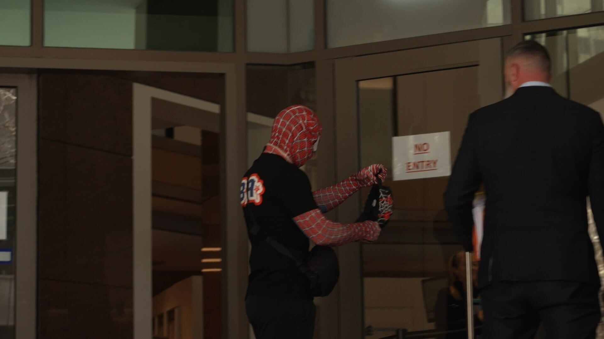 Alleged 'Pam the Bird' graffiti creator exits court in Spider-Man ...