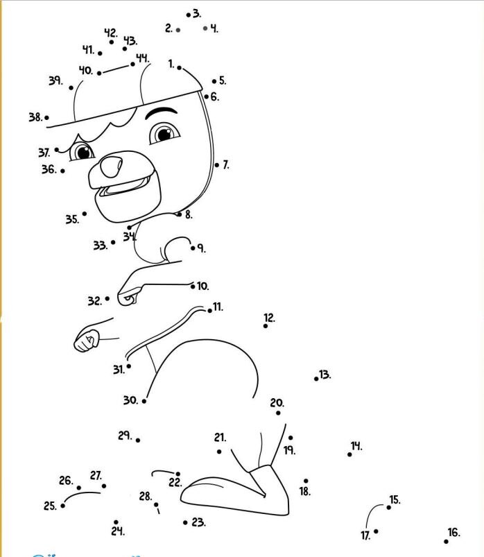 Activity Sheet Dot to Dot Pounce - ABC Kids
