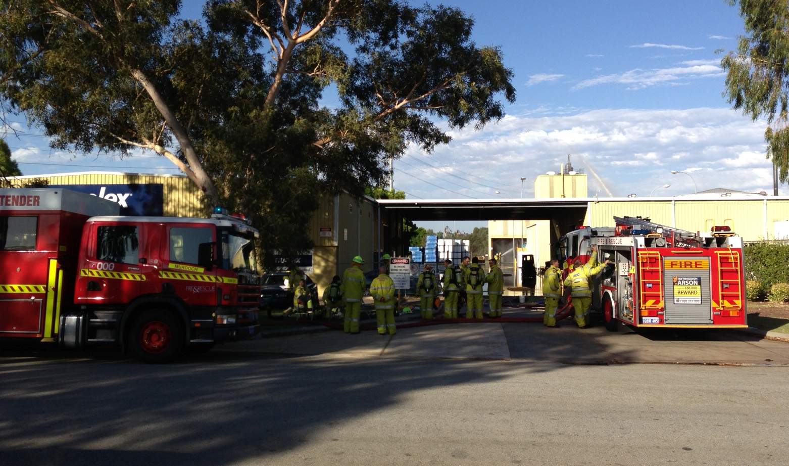 Canning Vale chemical spill sparks fire - ABC News