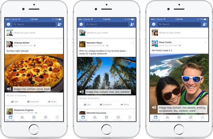 Facebook introduces image recognition technology for vision-impaired ...