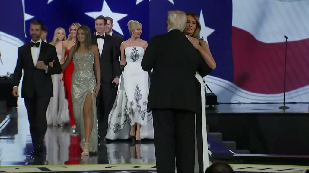 Donald Trump's family join in the dance at the Inauguration Liberty ...