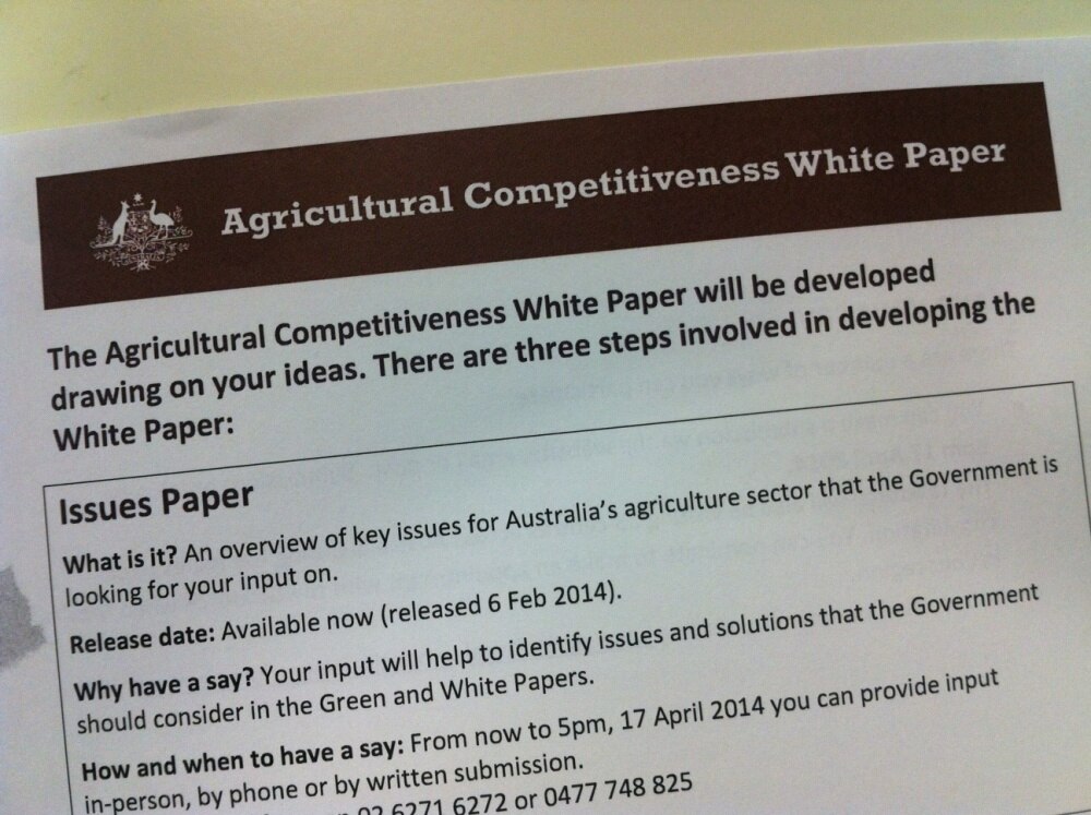 Farmers highlight red-tape to a government 'white paper' on ...