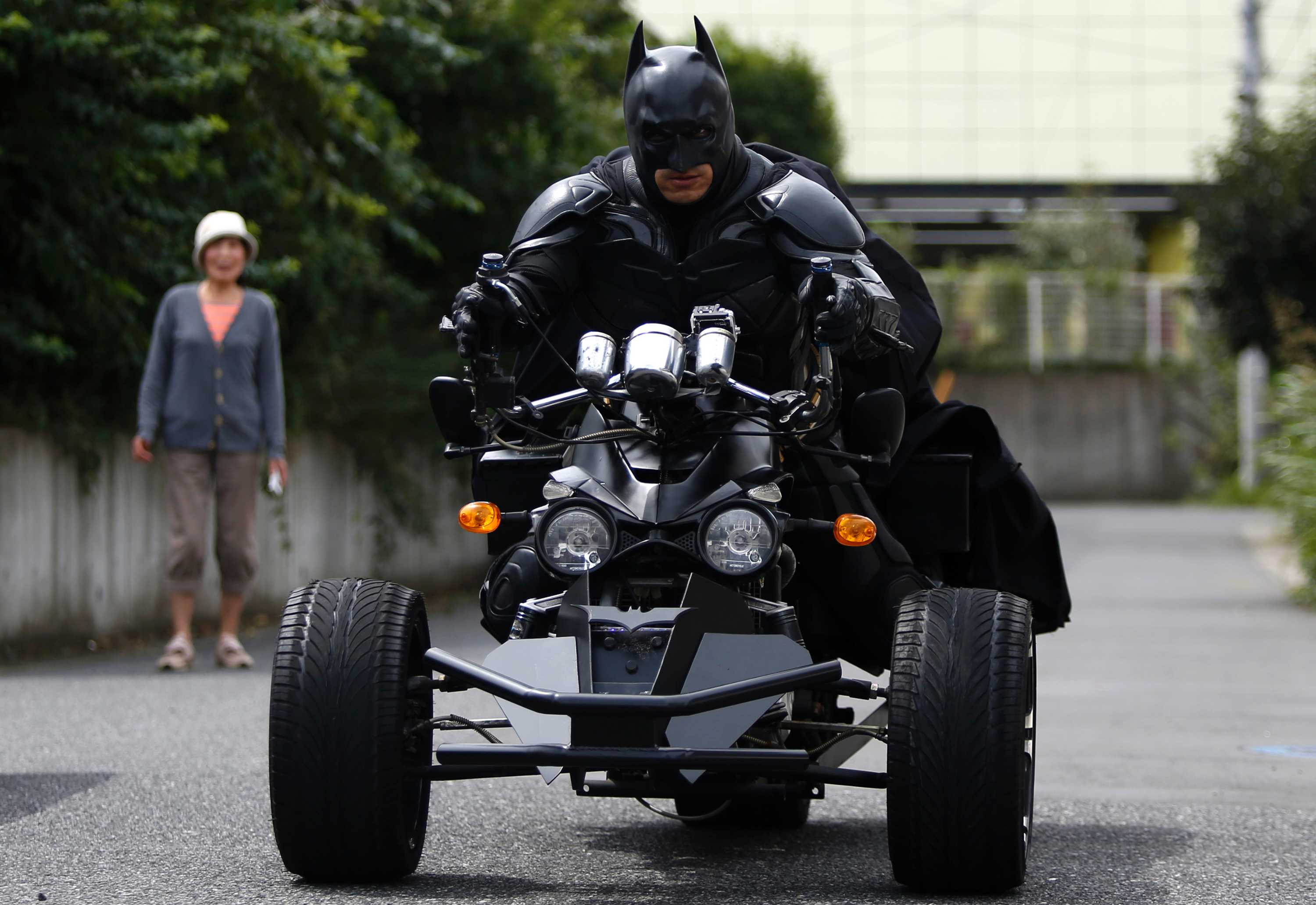 Chibatman, Japanese Batman cosplayer, cruises Chiba City on custom-made ...