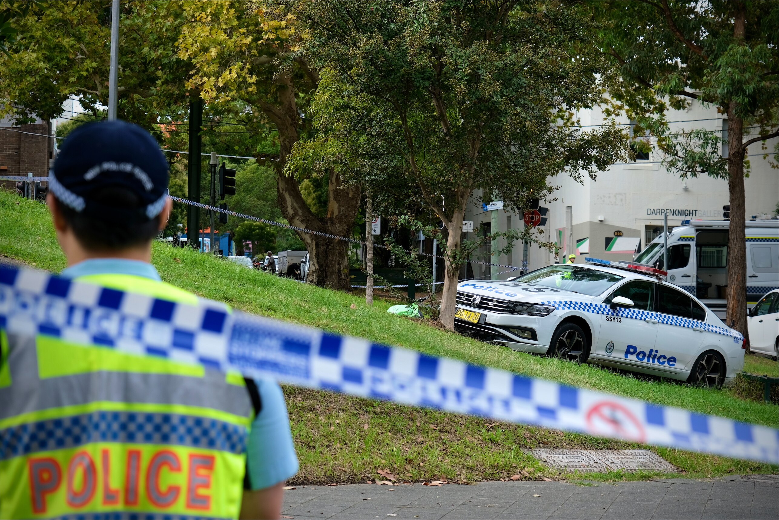 Man dead after police car collides with e-bike in Sydney's Waterloo ...