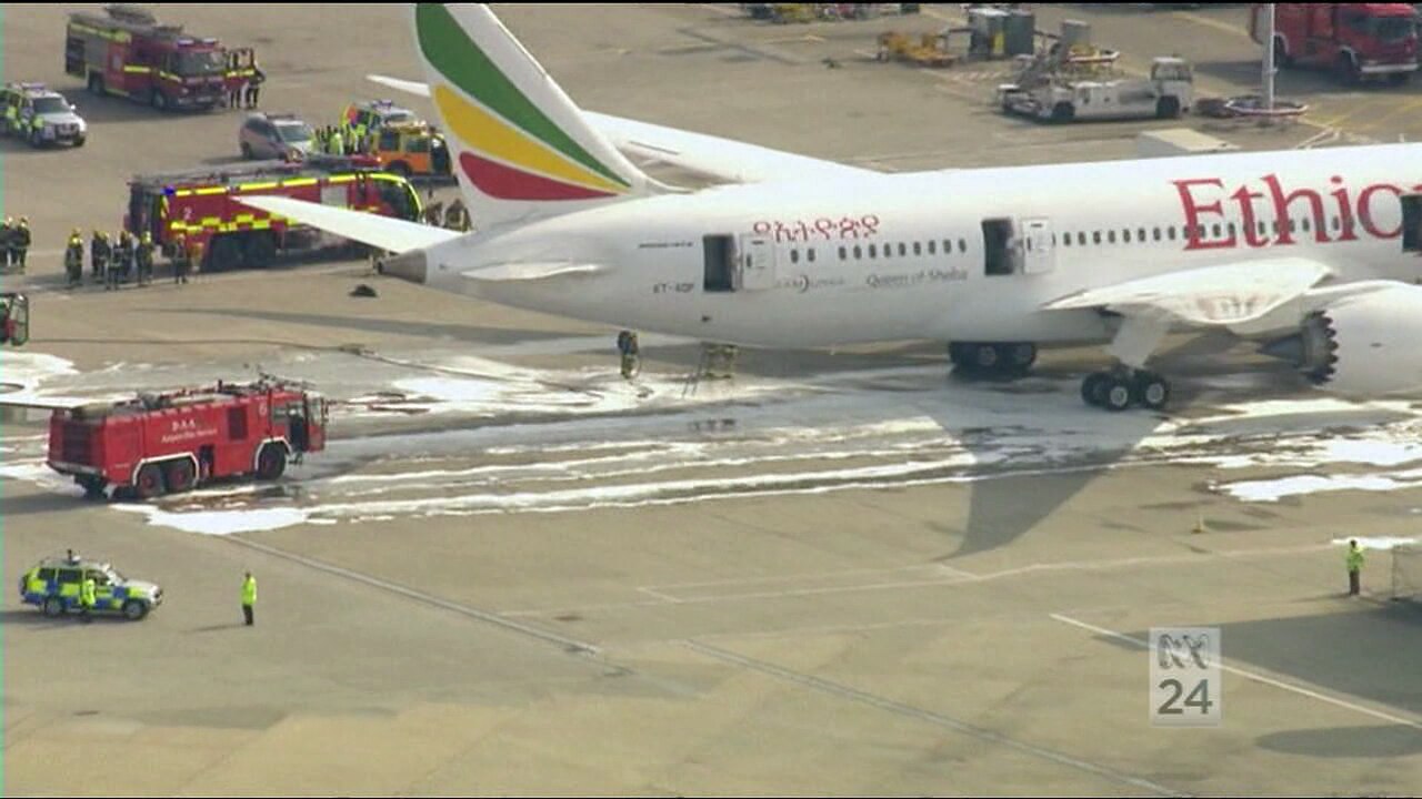 Boeing 787 Dreamliner operated by Ethiopian Airlines catches fire at ...