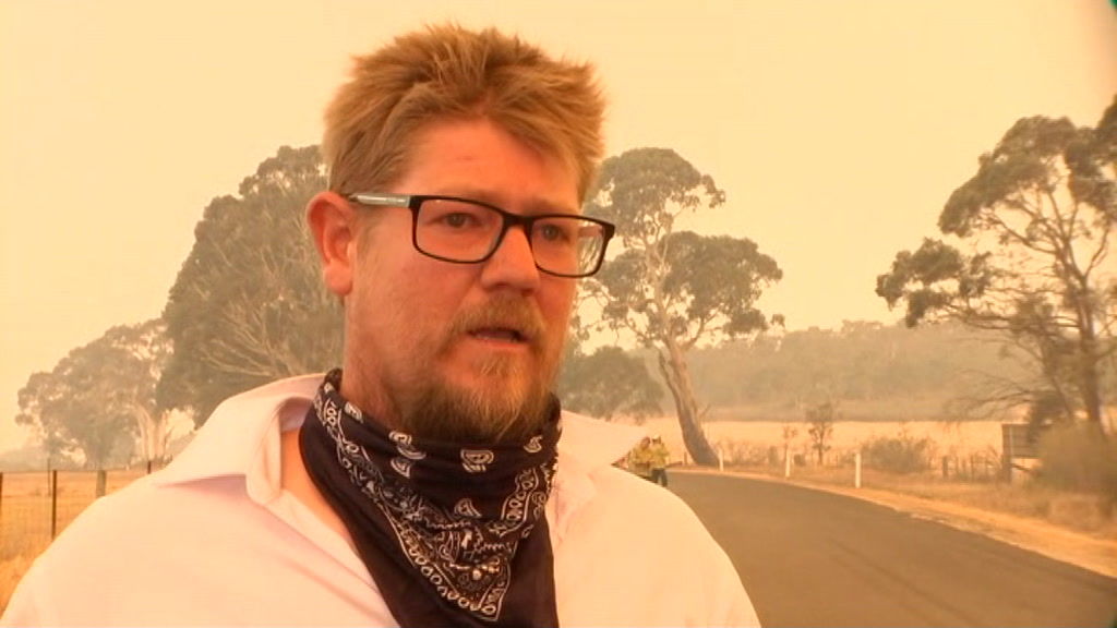 Rob Faulkner, whose property is threatened by the North Black Range ...