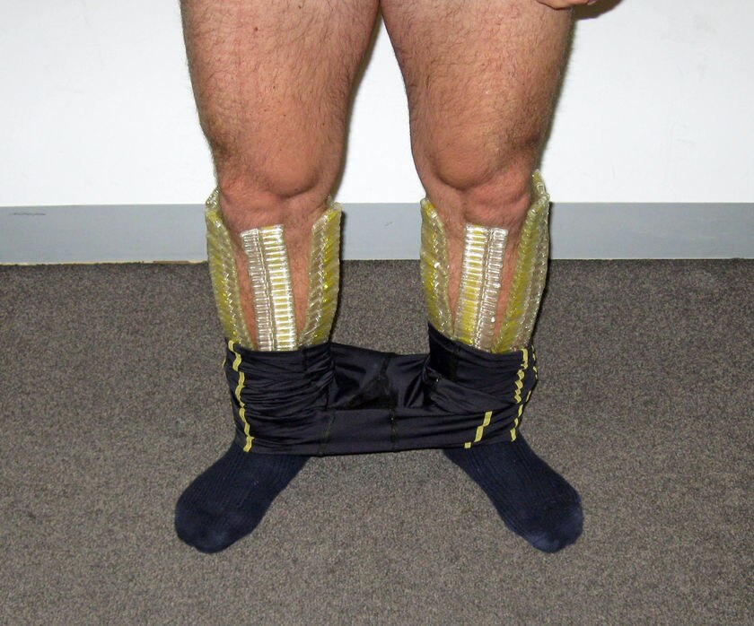 Man seized with steroids strapped to legs - ABC News