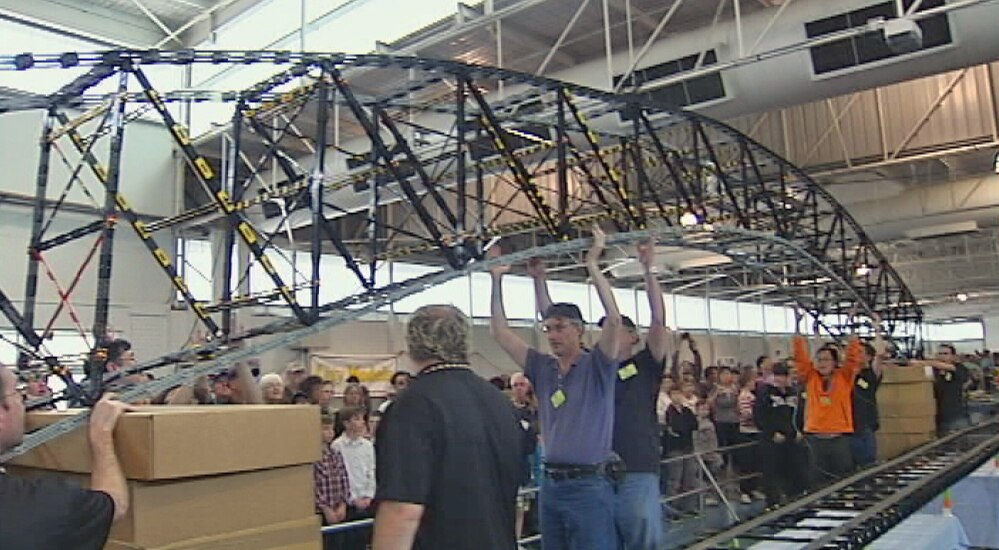 Bridge collapses in Lego world record attempt - ABC News
