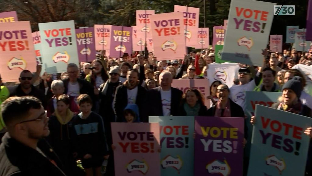 Prime Minister builds momentum for the Yes campaign at Garma - ABC News