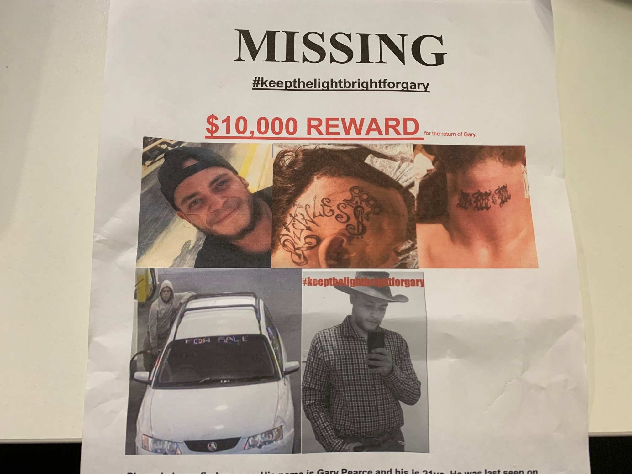 Desperate family offers $10,000 reward for missing son Gary Pearce ...