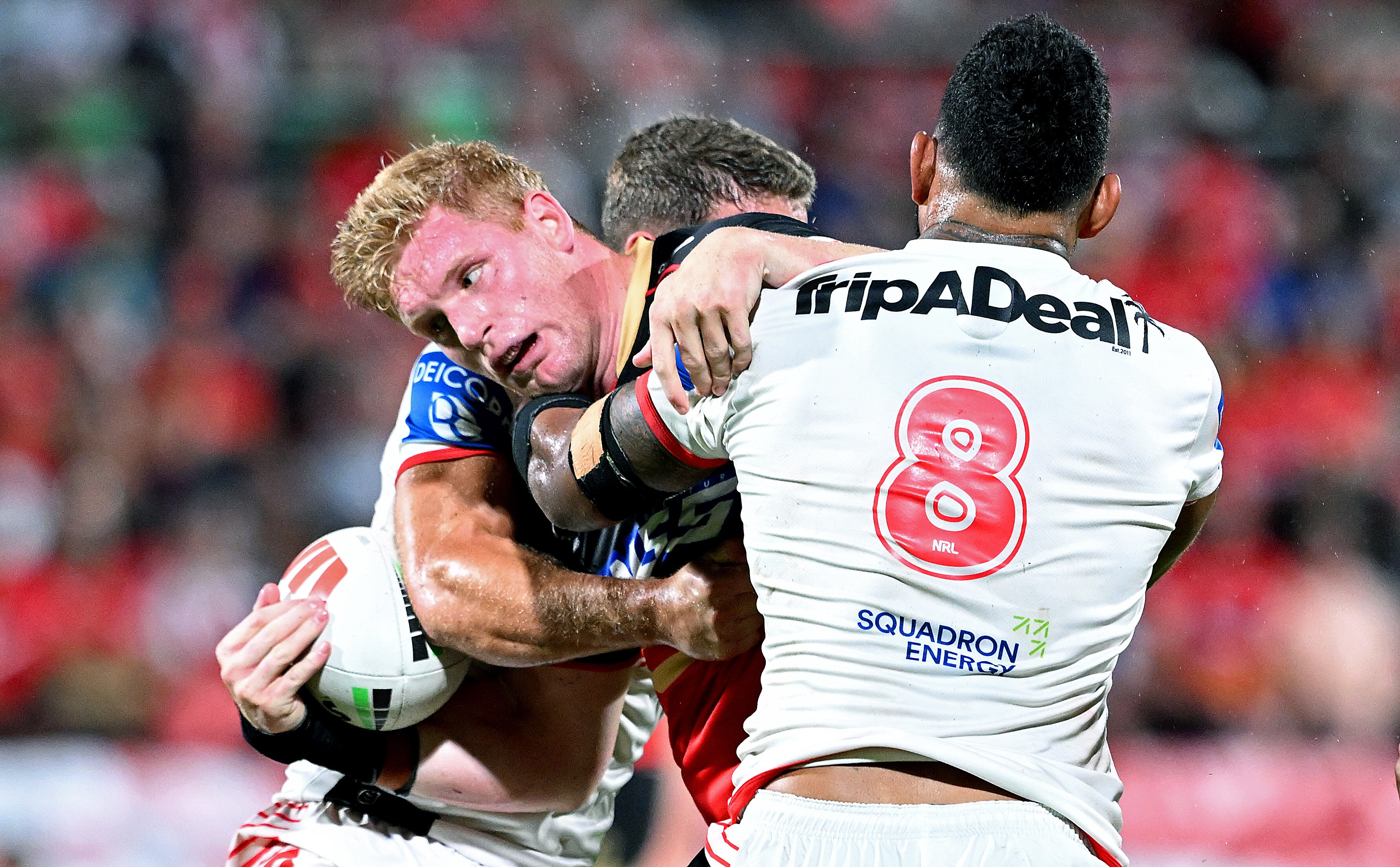 NRL wrap: Dragons crash back to earth as Dolphins dazzle in record win, Sea Eagles outpoint ...