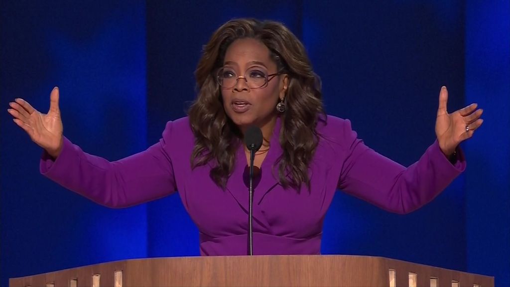 Oprah Winfrey says 'we're not going back' during rousing speech at the ...