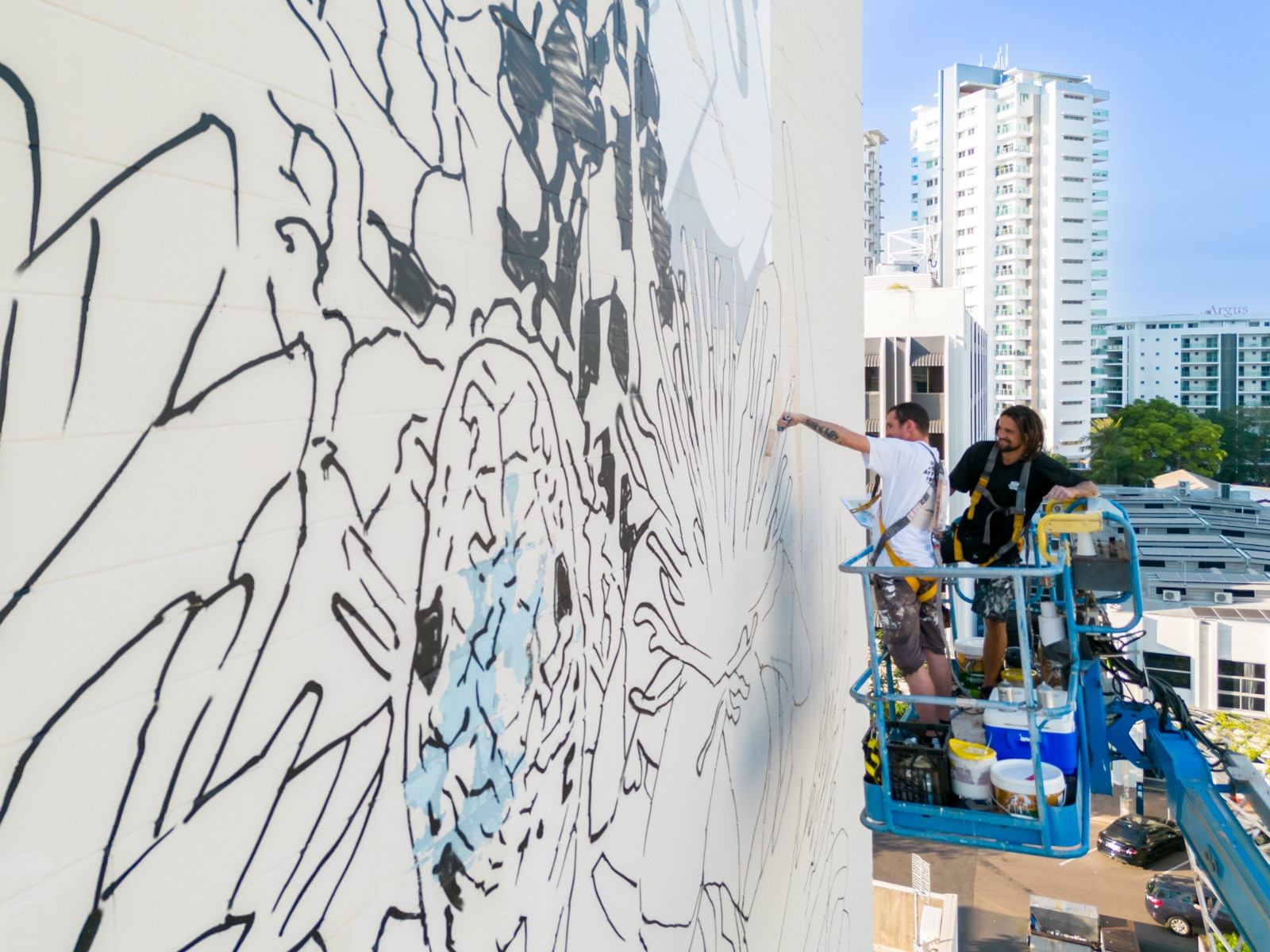 Darwin Street Art Festival's giant murals bring city streets to life ...