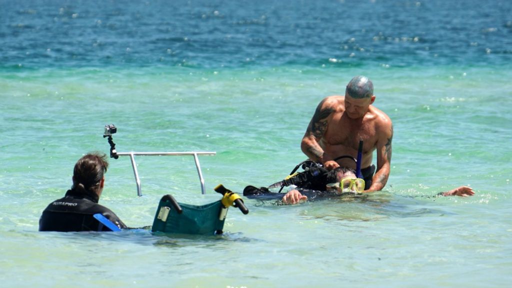 Diving made possible for disabled people swapping wheelchairs for water ...