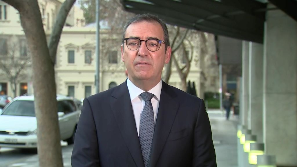 SA Premier Steven Marshall reacts after cafe bans him from entering ...