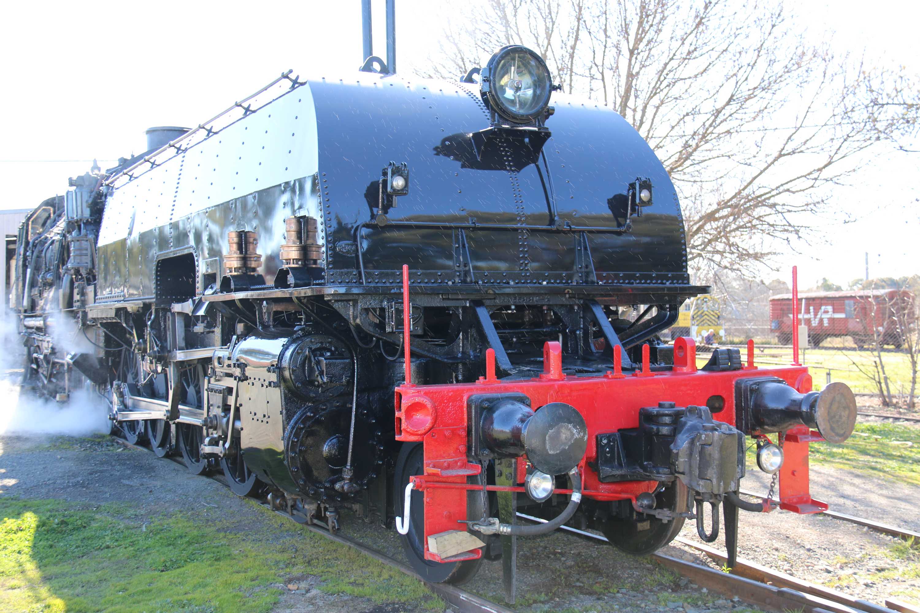 Massive restored steam train completes first test run in Canberra - ABC ...