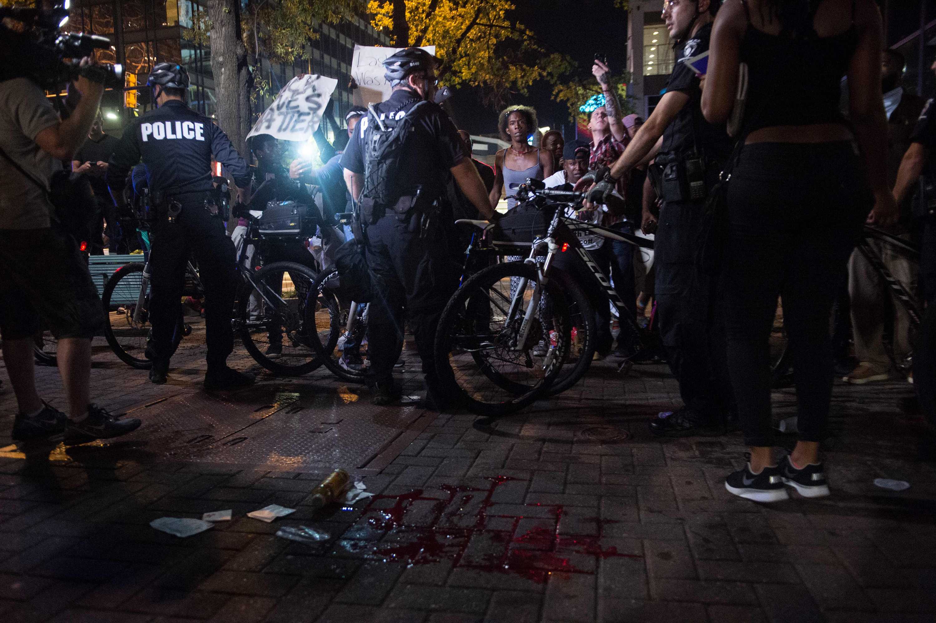 US city on edge as a second night of riots erupts over police shooting ...