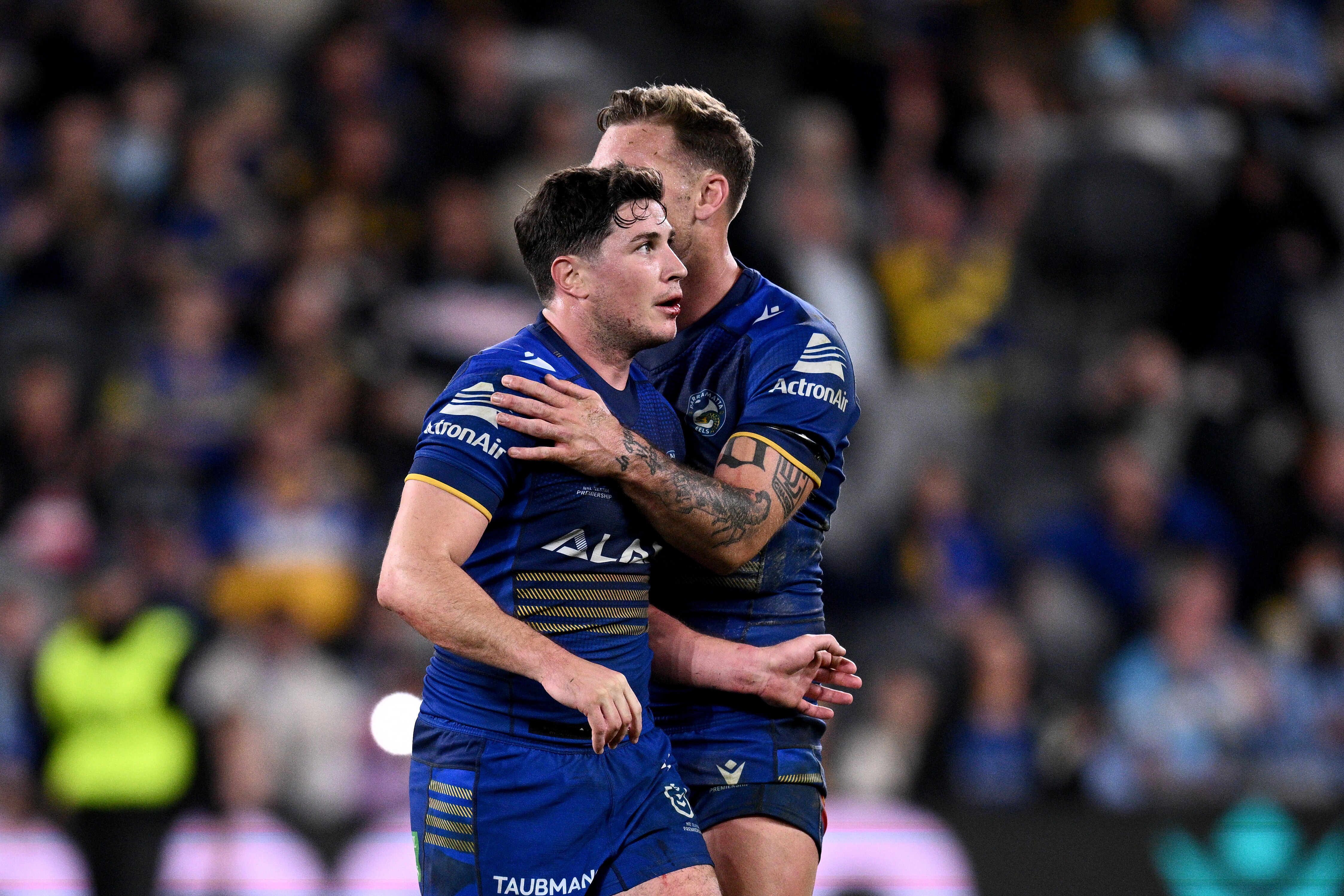 Parramatta Eels defeat Cronulla Sharks as Mitchell Moses stars on ...