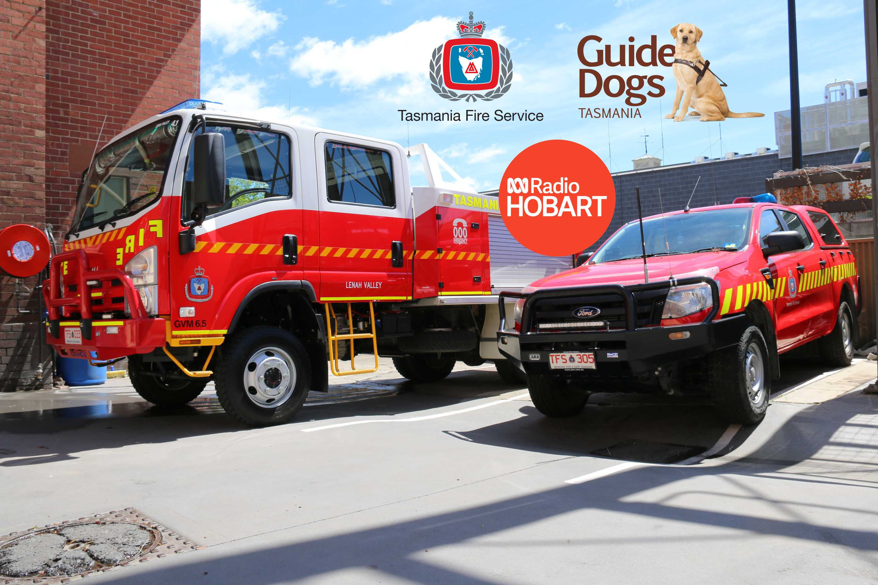 Join us at the ABC Hobart Firetruck Breakfast - with puppies! - ABC Hobart
