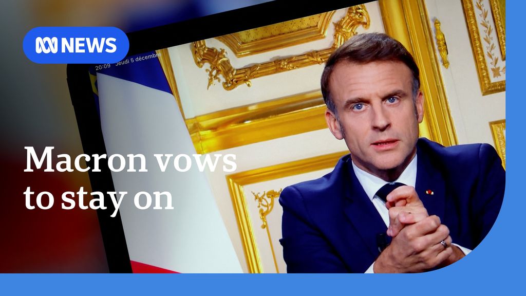 Emmanuel Macron calls for calm amidst political instability - ABC News