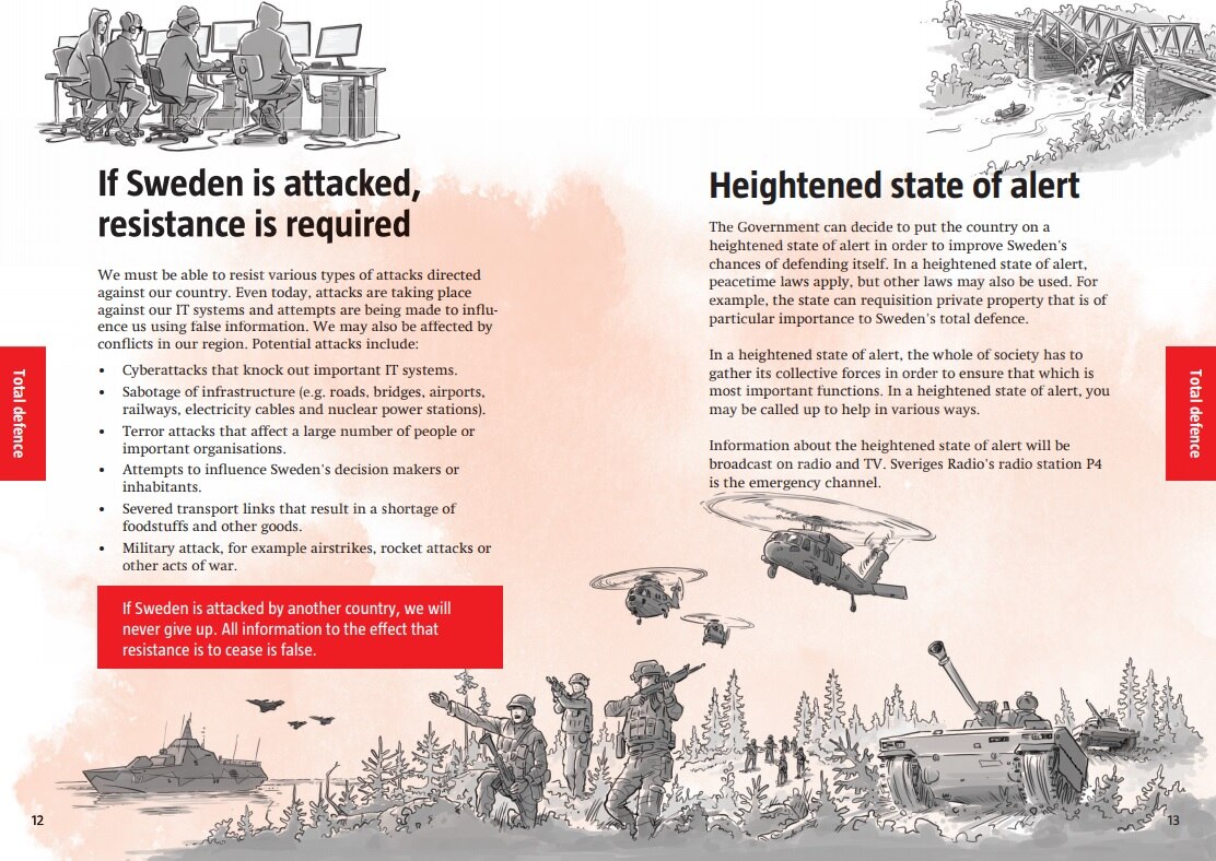 Sweden issues leaflet to homes telling people how to prepare for war ...