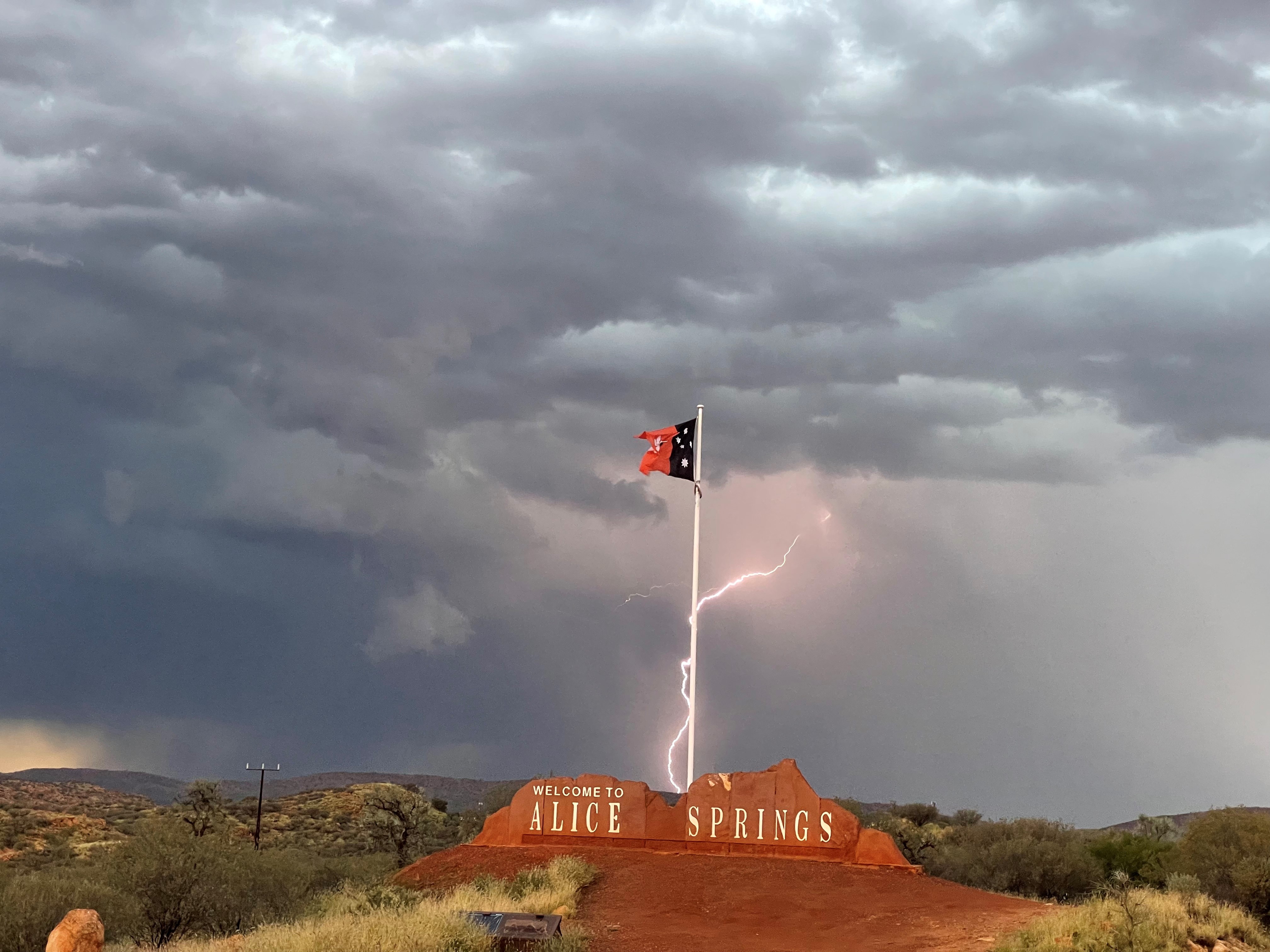 Alice Springs snake catcher catches cracker lightning photo during ...