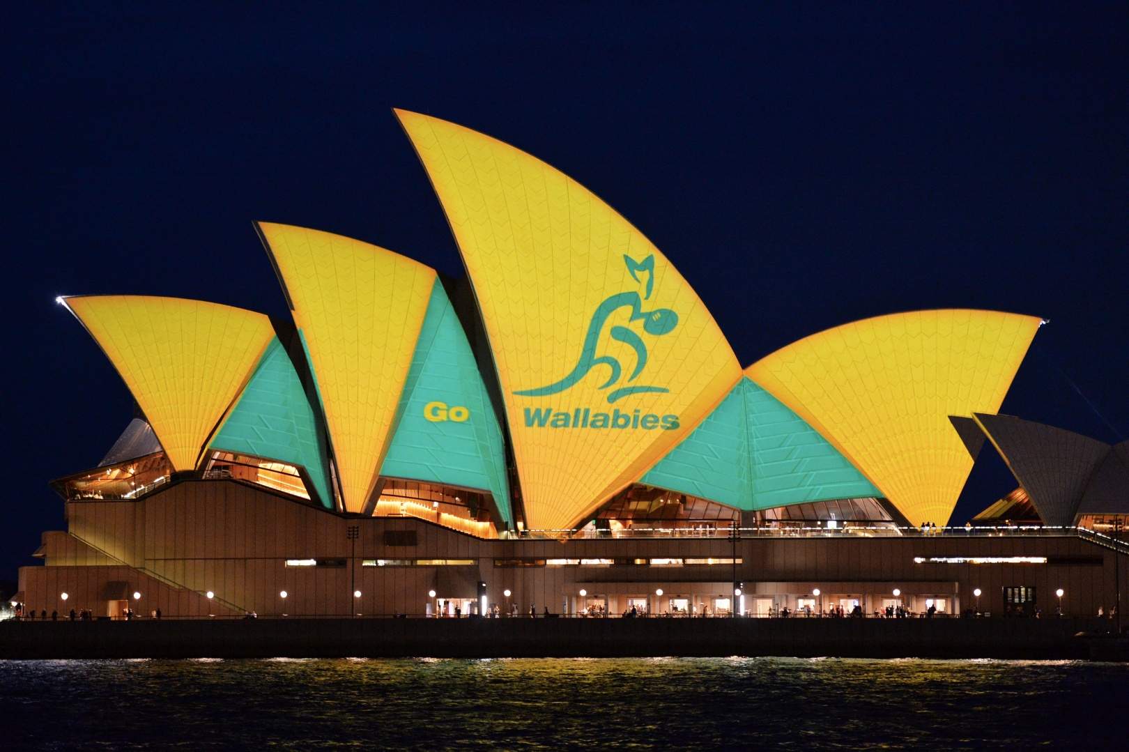 Sydney Opera House shines green and gold in support of Wallabies ahead ...