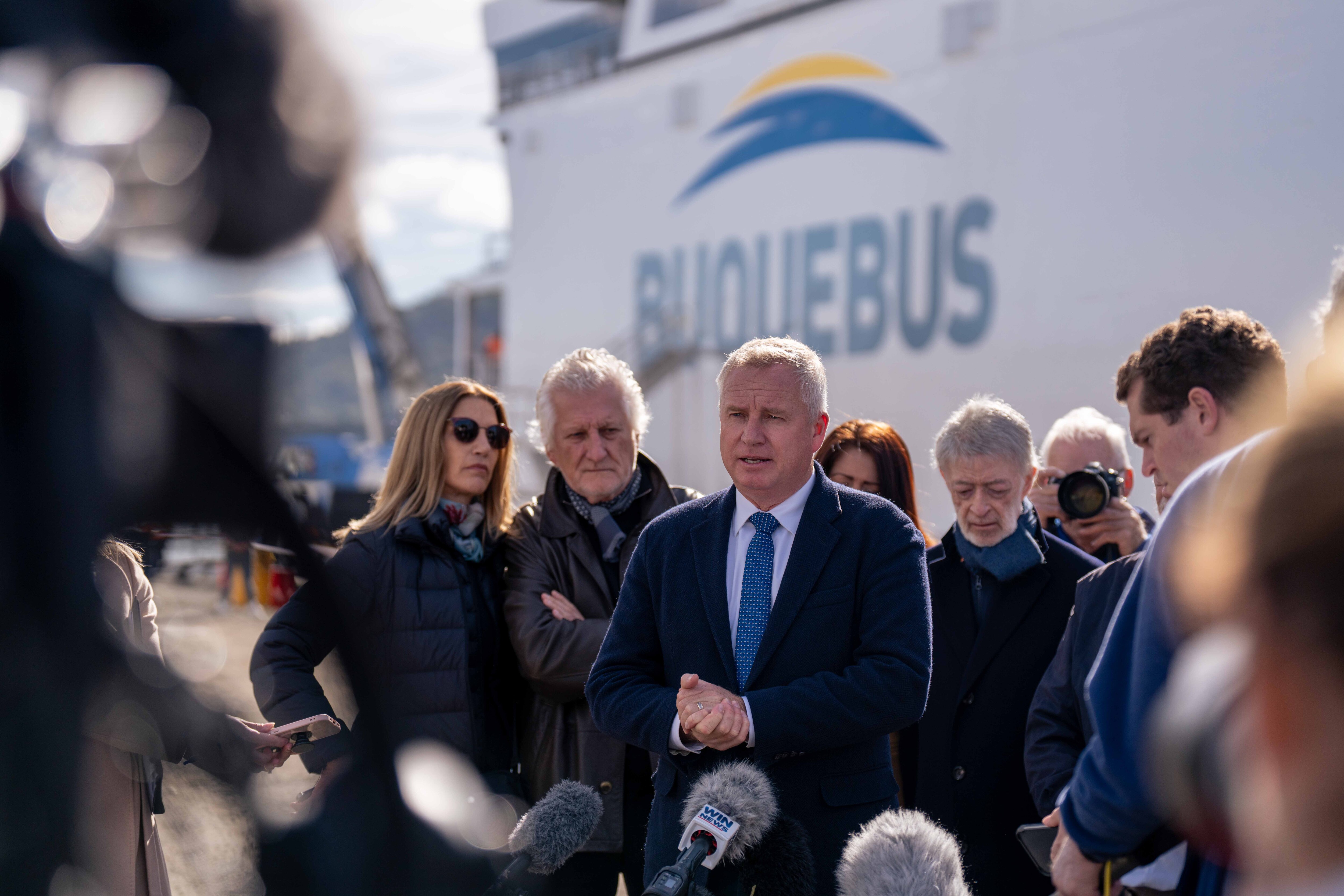 World's largest '100 per cent electric' ship launched by Tasmanian ...