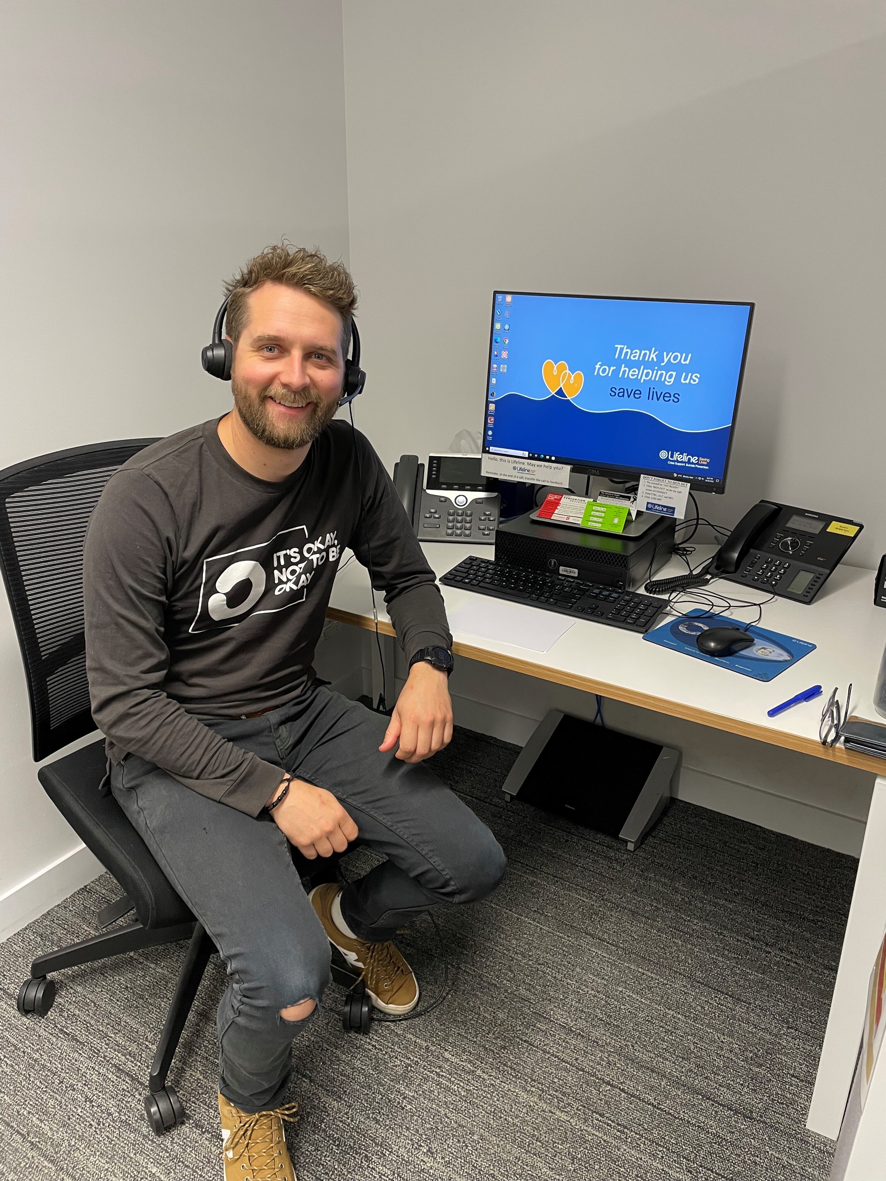 Andrew, the Adelaide Lifeline volunteer inspired by his 'little brother ...