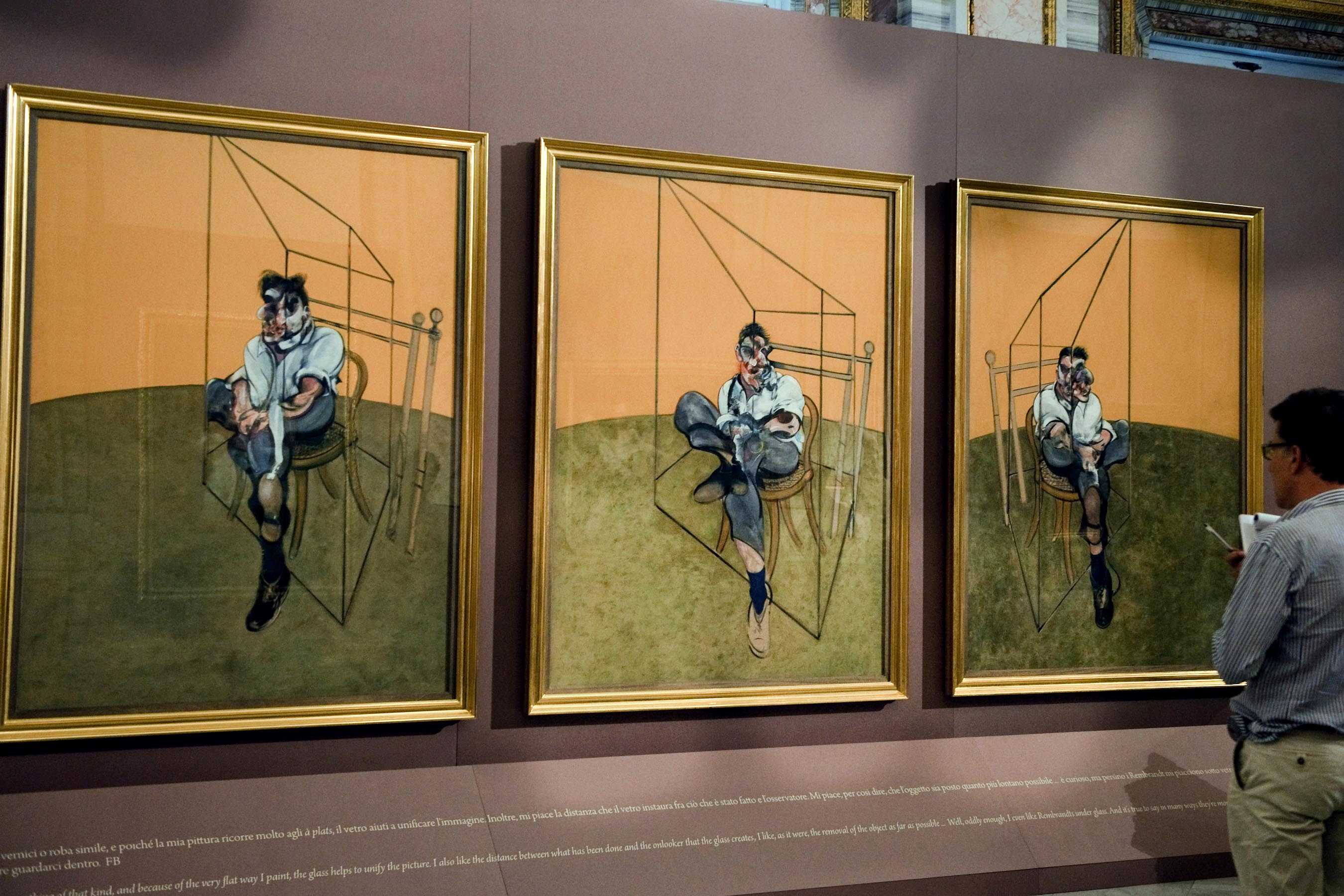Francis Bacon painting Three Studies of Lucian Freud sets record art ...